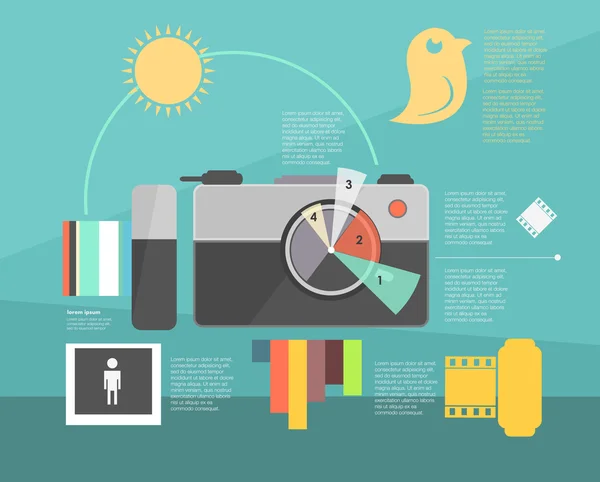 Infographic. photo camera Stock Vector Image by ©hiro-hideki #28002155