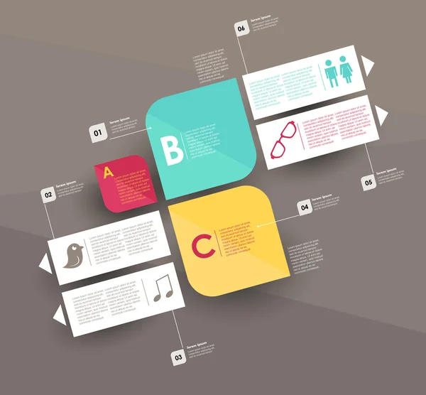 Conceptual vector Design template. infographics element — Stock Vector ...