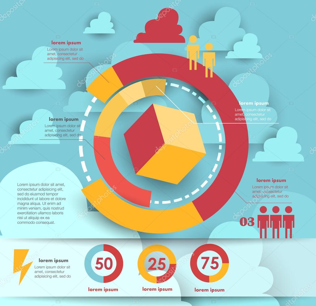 Infographic Cube Stock Vector Image By ©hiro Hideki 26478933