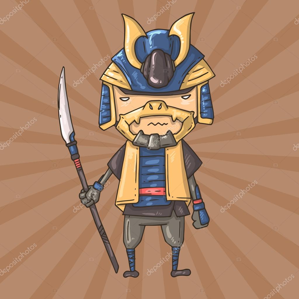 Guard samurai — Stock Vector © hiro-hideki #40356947
