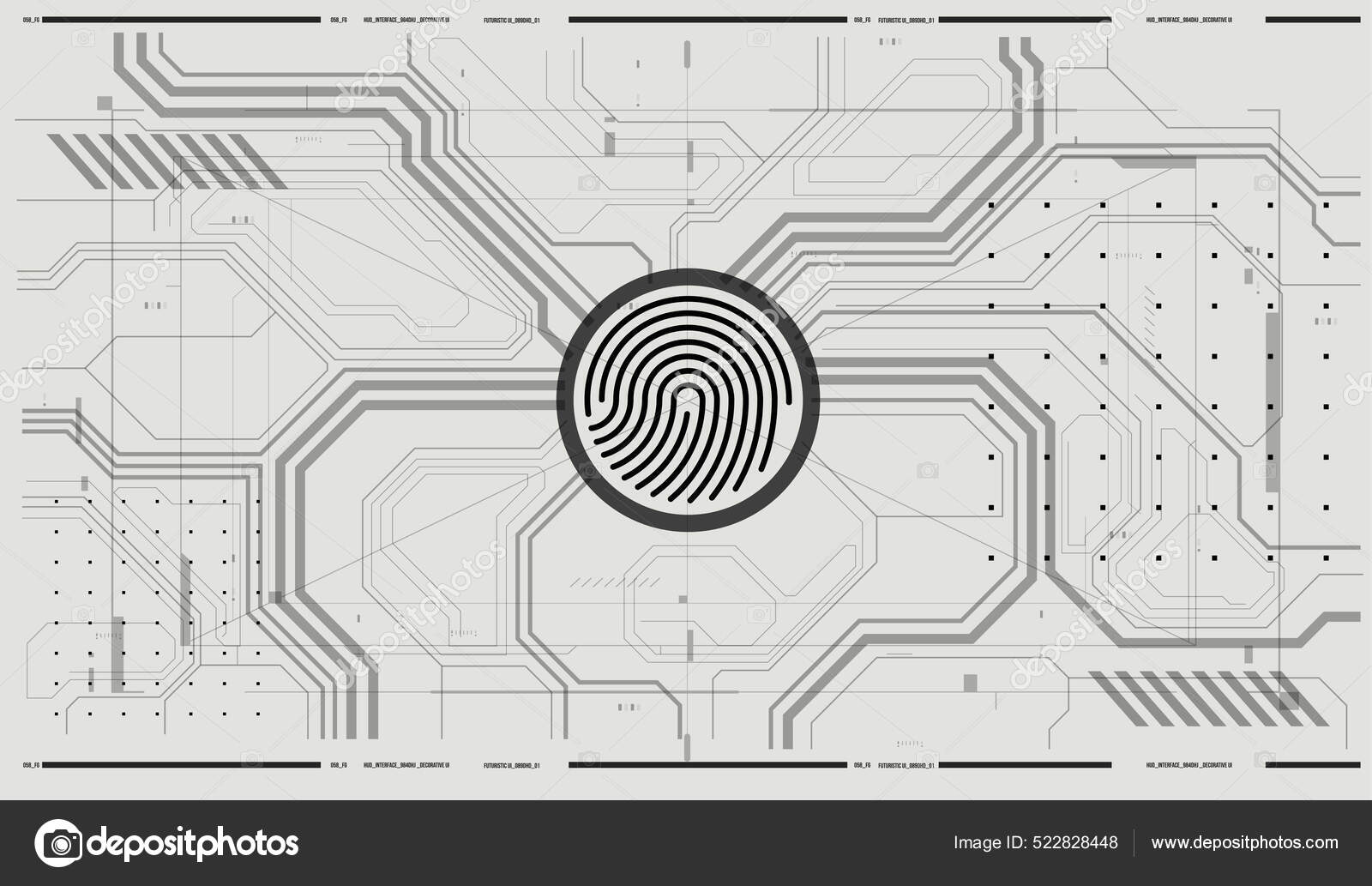 Finger Scan Futuristic Style Identification System Scanning Biometric ... Finger Scan Futuristic Style Identification System Scanning Biometric ...