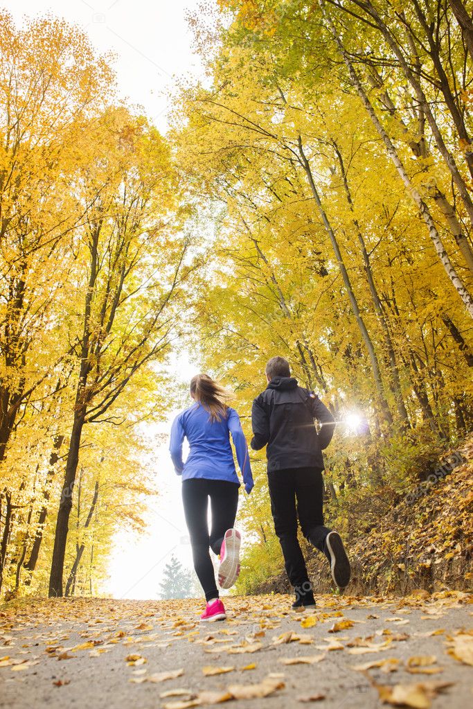 Running couple — Stock Photo © halfpoint #36313095