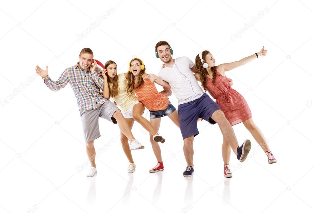 Group of people listen music Stock Photo by ©halfpoint 51116465