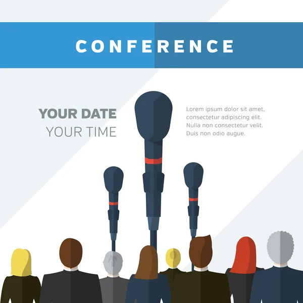 Conference template illustration ⬇ Vector Image by © halfpoint | Vector ...