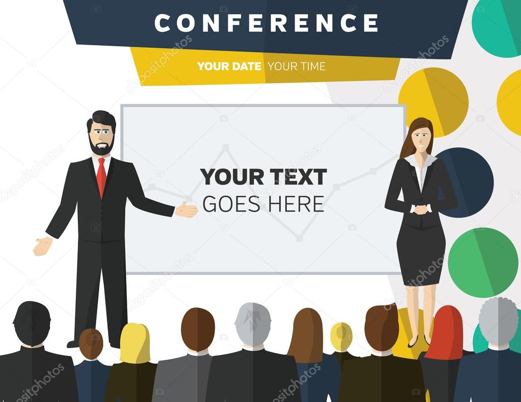 Conference template illustration Stock Vector Image by ©halfpoint #51110709