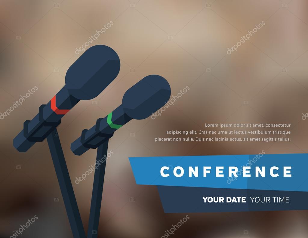 Conference template illustration Stock Vector by ©halfpoint 51110753