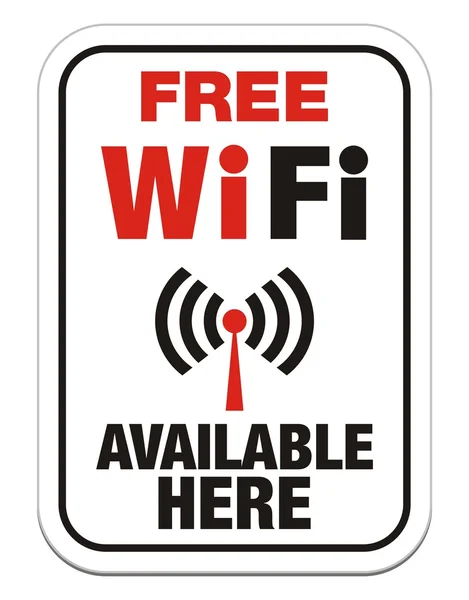 Free internet wifi hotspot sign - rectangle sign Stock Vector by ...