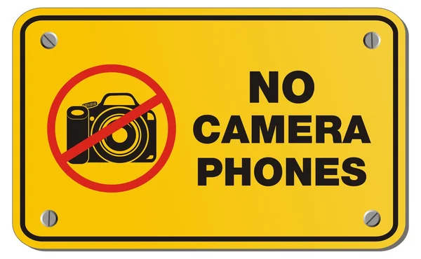 No camera yellow sign - rectangle sign Stock Vector Image by ...