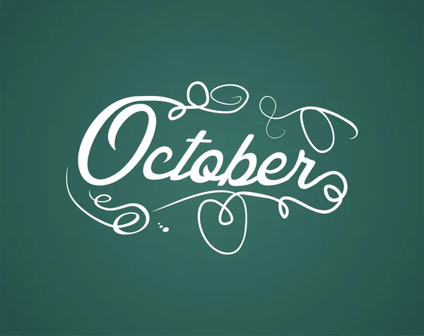 October hand lettering Vector Art Stock Images | Depositphotos