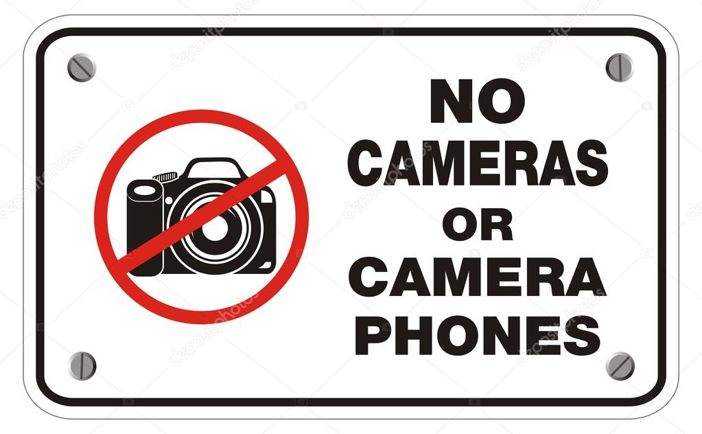 No Cameras Vector