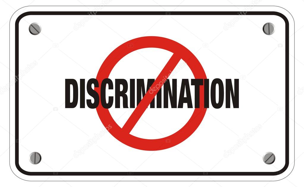 Anti discrimination sign - rectangle sign Stock Vector by ©yellomello ...