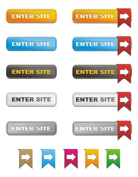 Enter site buttons Stock Vector Image by ©yellomello #45083455