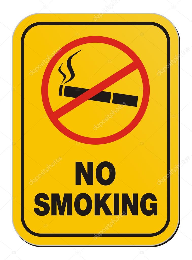 No smoking yellow sign Stock Vector Image by ©yellomello #45768561