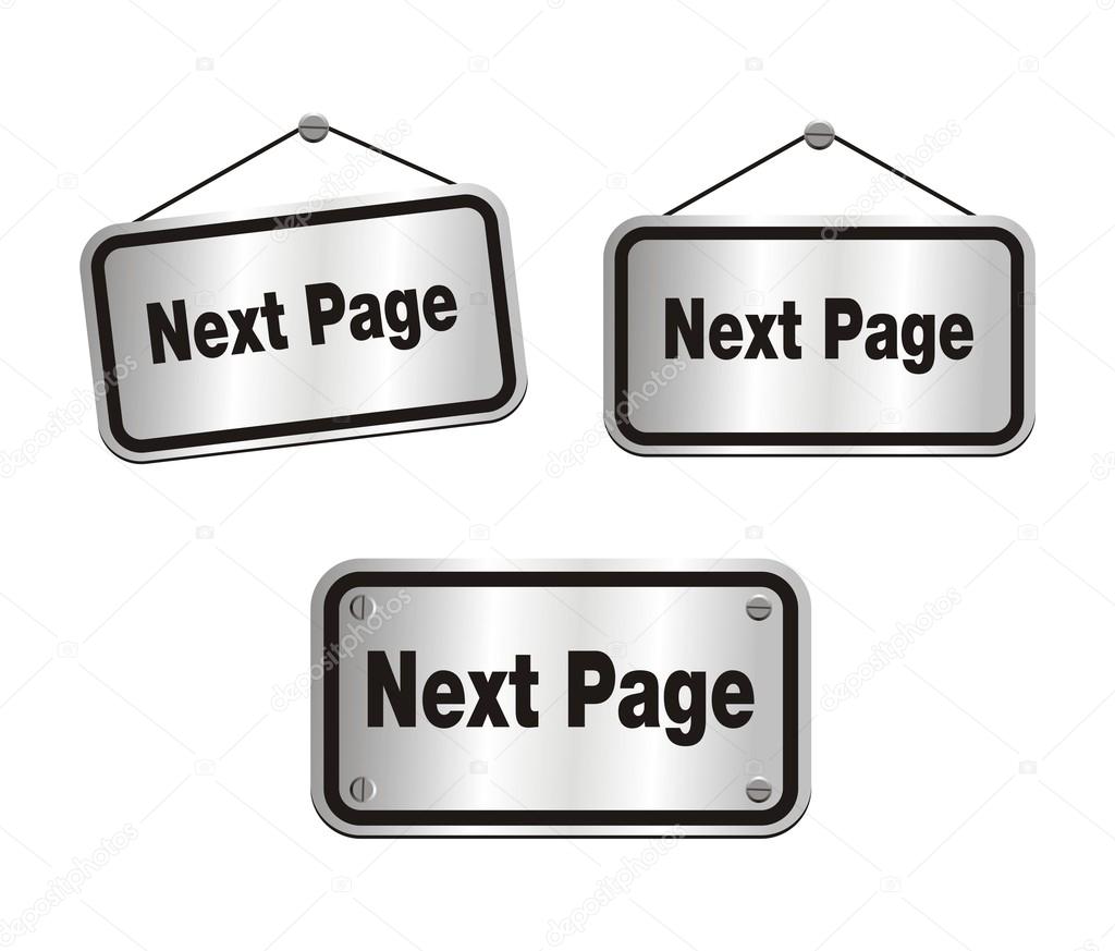 Next page - silver signs Stock Vector Image by ©yellomello #45768729