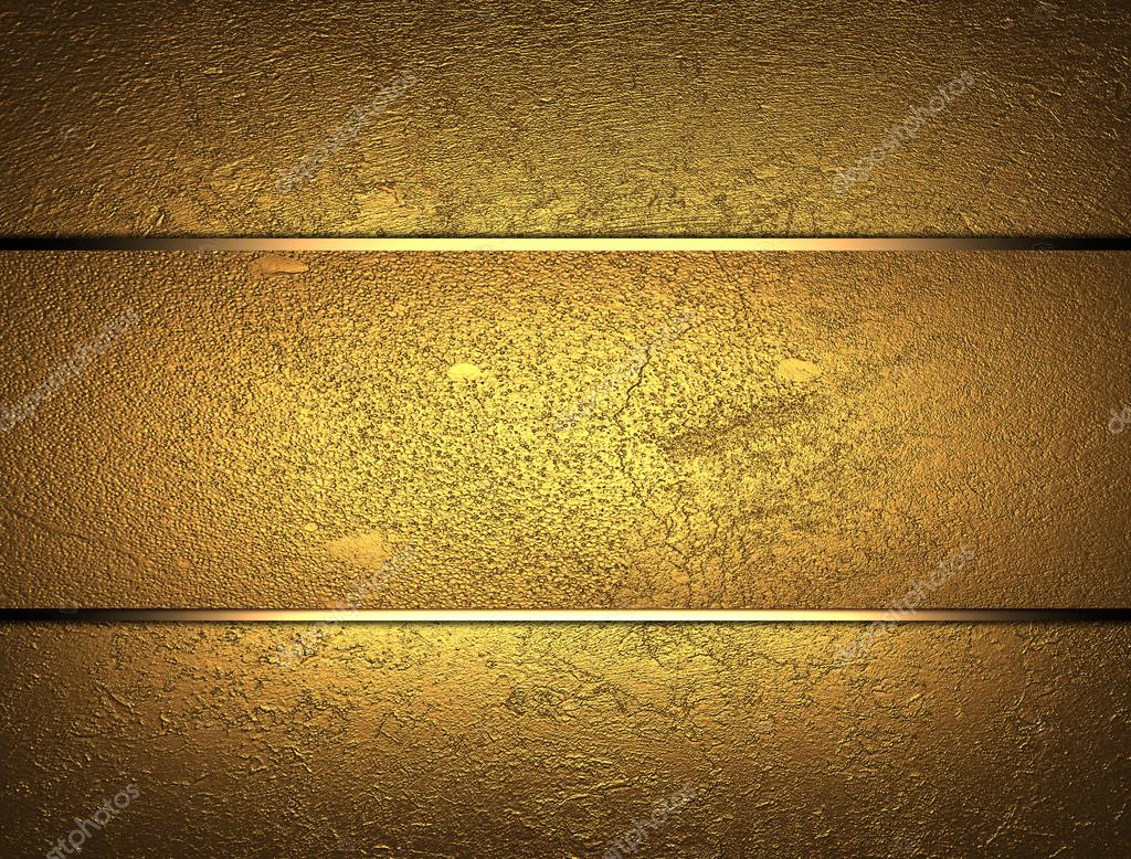 Beautiful gold background with a gold nameplate for writing. Stock ...