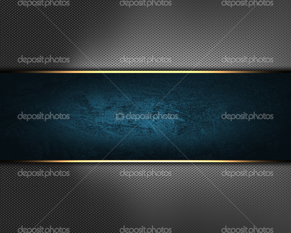 Beautiful metal Background with blue nameplate for writing. — Stock ...