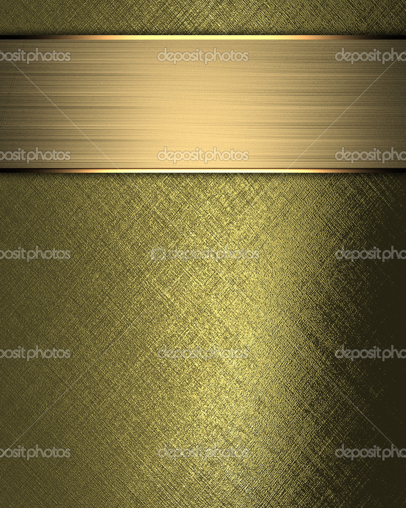 Gold Background with gold nameplate for writing. Stock Photo by ©SWEviL ...