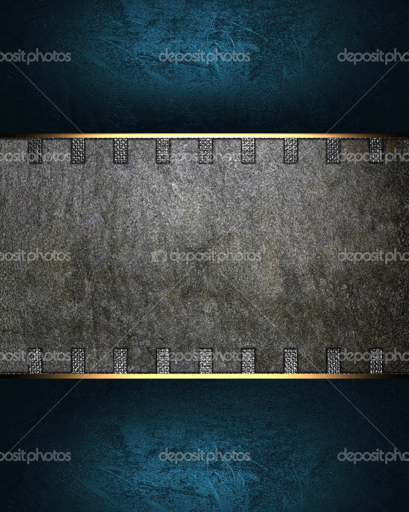 Blue background with iron nameplate for writing. Stock Photo by ©SWEviL ...