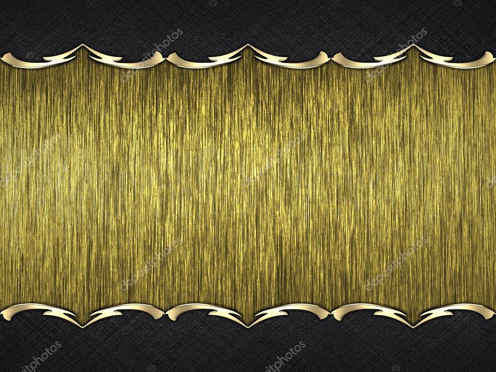 Gold background with gold ornate edges — Stock Photo © SWEviL #38439547