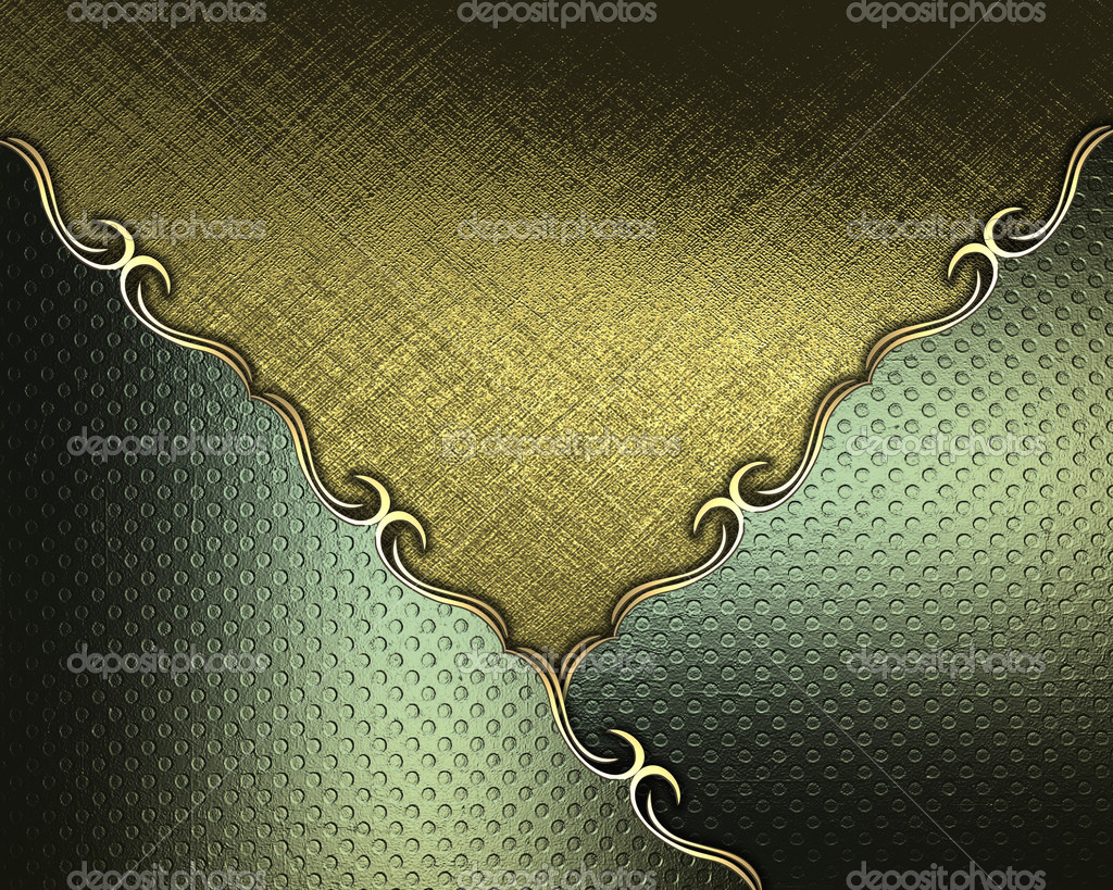 Golden rich texture, with green corners and gold trim Stock Photo by ...