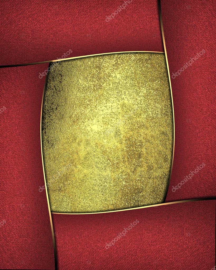 Gold background with elegant red stripe on edges. Stock Photo by ...