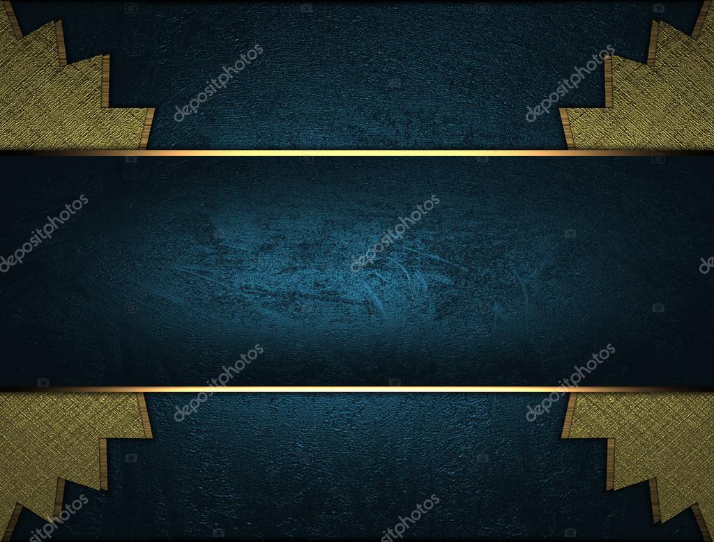 Fondo azul con franja azul. El diseño para el diseño — Foto de stock ...