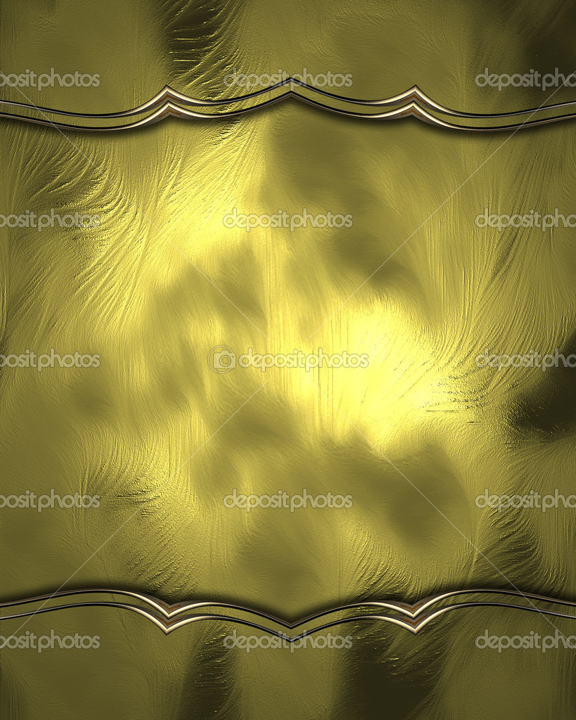 Design template - Abstract gold background with gold edges and gold ...