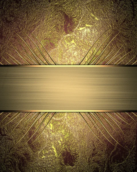 Gold Background with gold nameplate for writing. Stock Photo by ©SWEviL ...