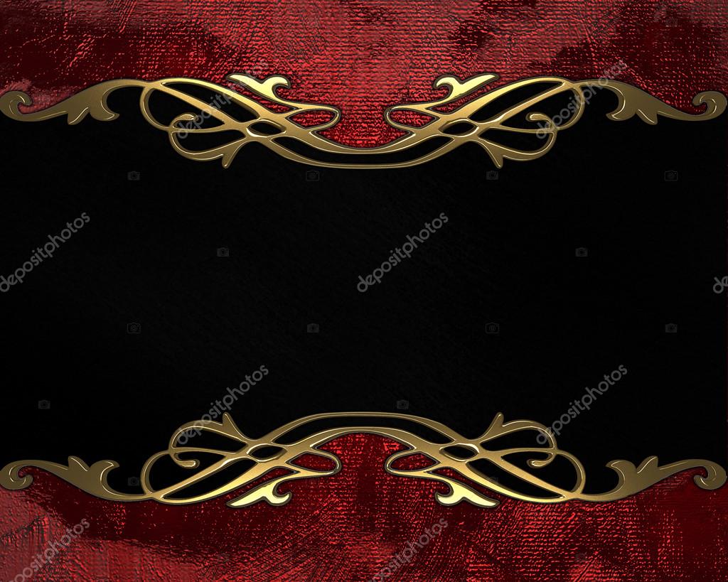 Red Black And Gold Background