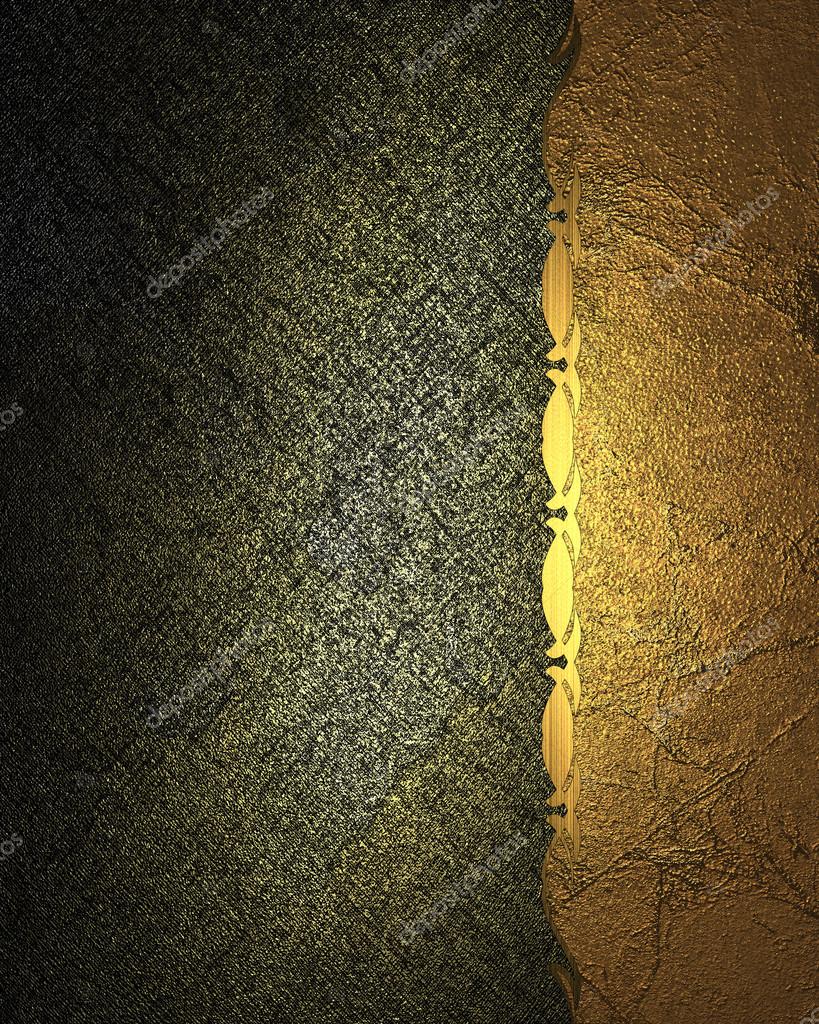 Dark golden background with gold edge and pattern Stock Photo by ...
