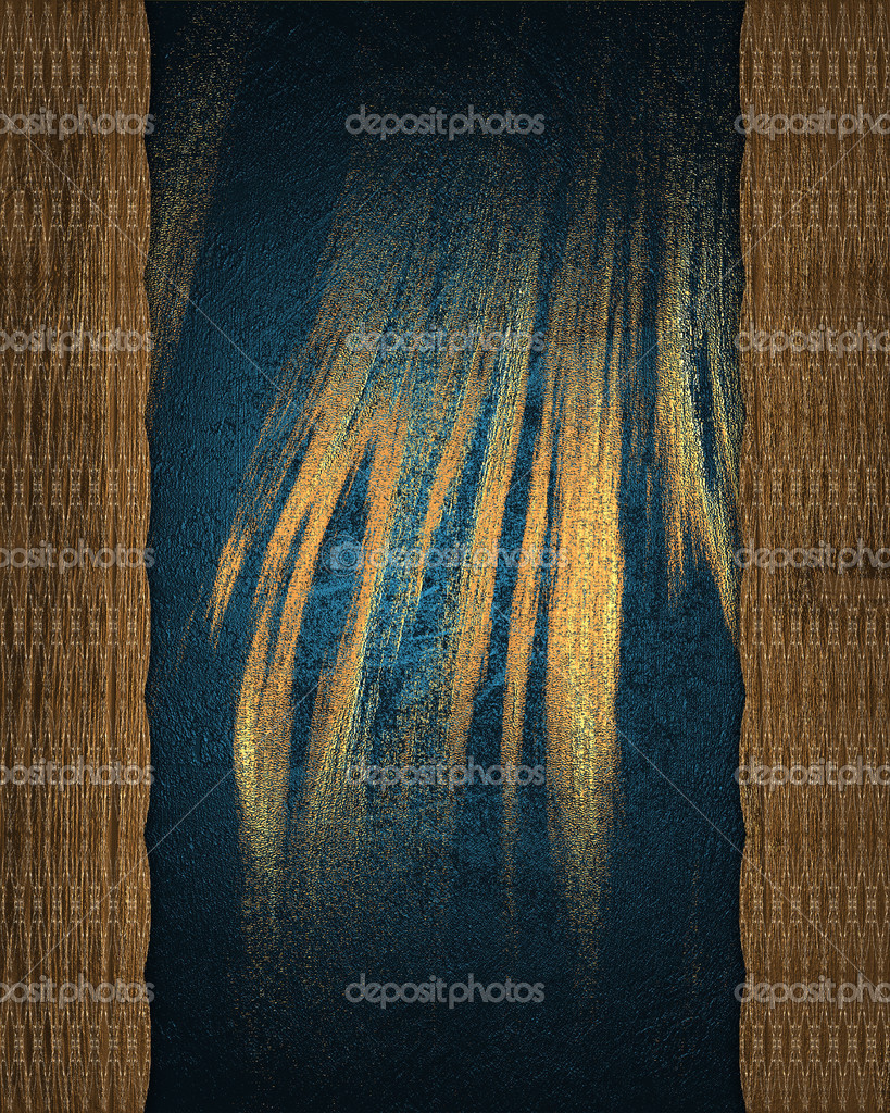Abstract blue background with gold scuffed — Stock Photo © SWEviL #44241855