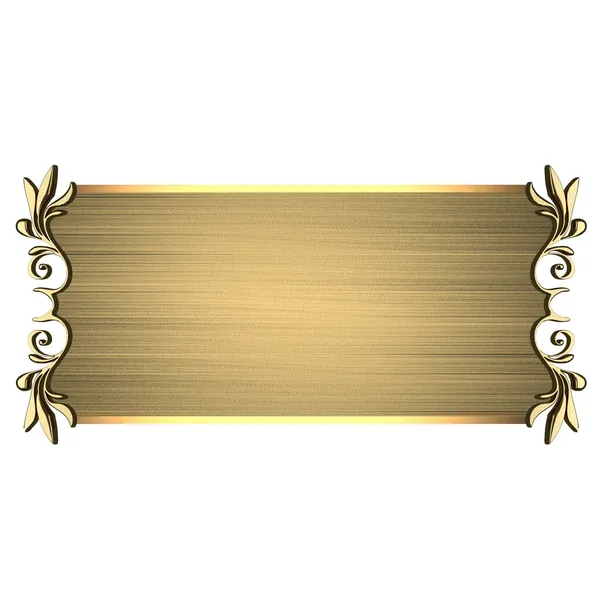 Gold nameplate — Stock Photo © SWEviL #38365889