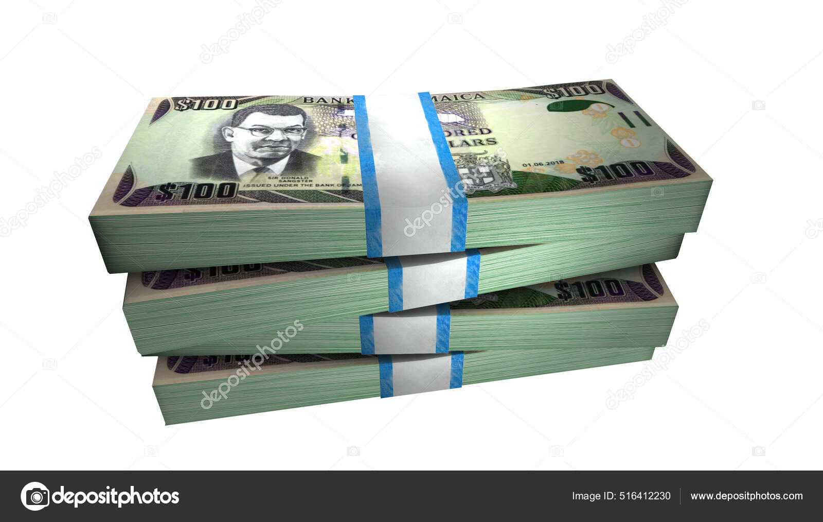 Jamaican Money Stack