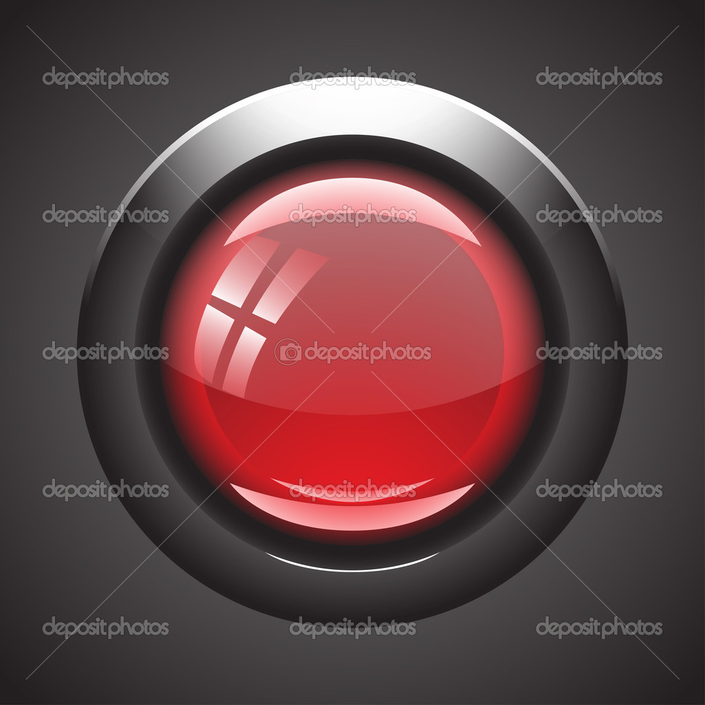 Realistic red blank button Stock Vector by ©IfH85 39285851