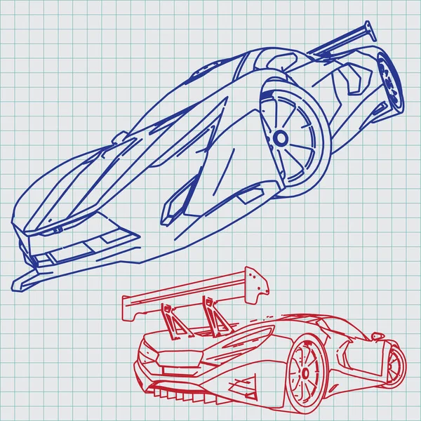 8,493,377 Race car blueprint Vector Images | Depositphotos