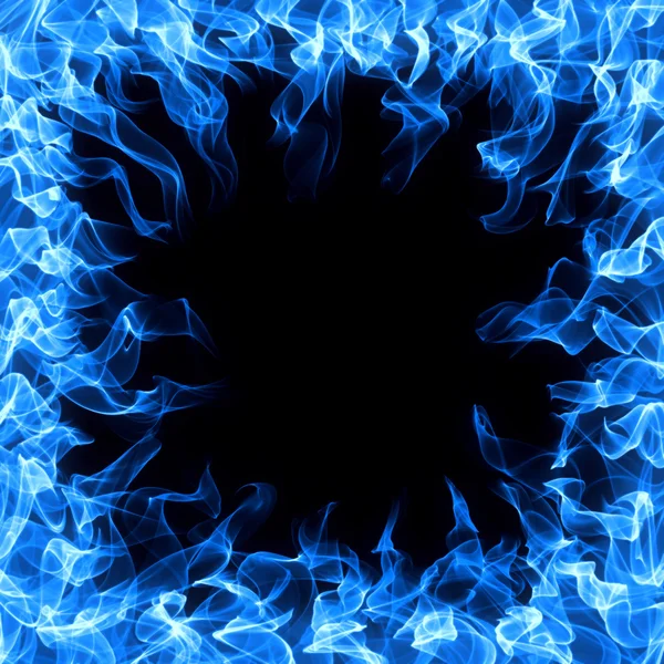 Blue fire frame — Stock Photo © alanuster #15644211