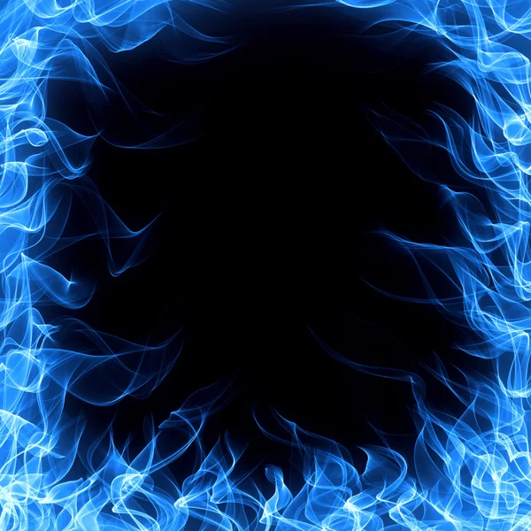 Blue fire frame — Stock Photo © alanuster #15642939