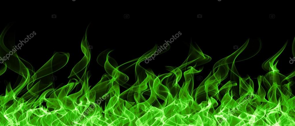 Green Flame Background