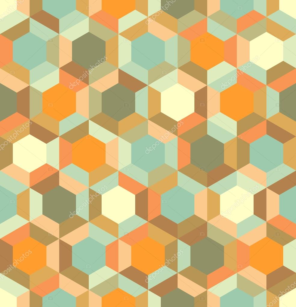 Seamless retro pattern of geometric shapes Stock Vector Image by ...