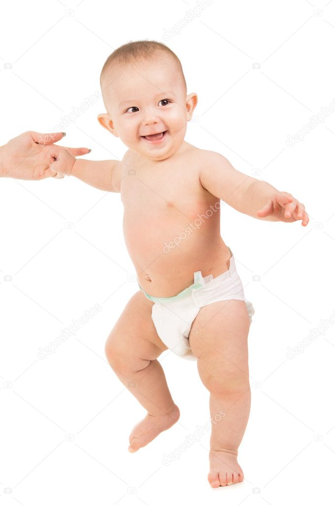 Baby take the first steps — Stock Photo © iliyha12 #24463087