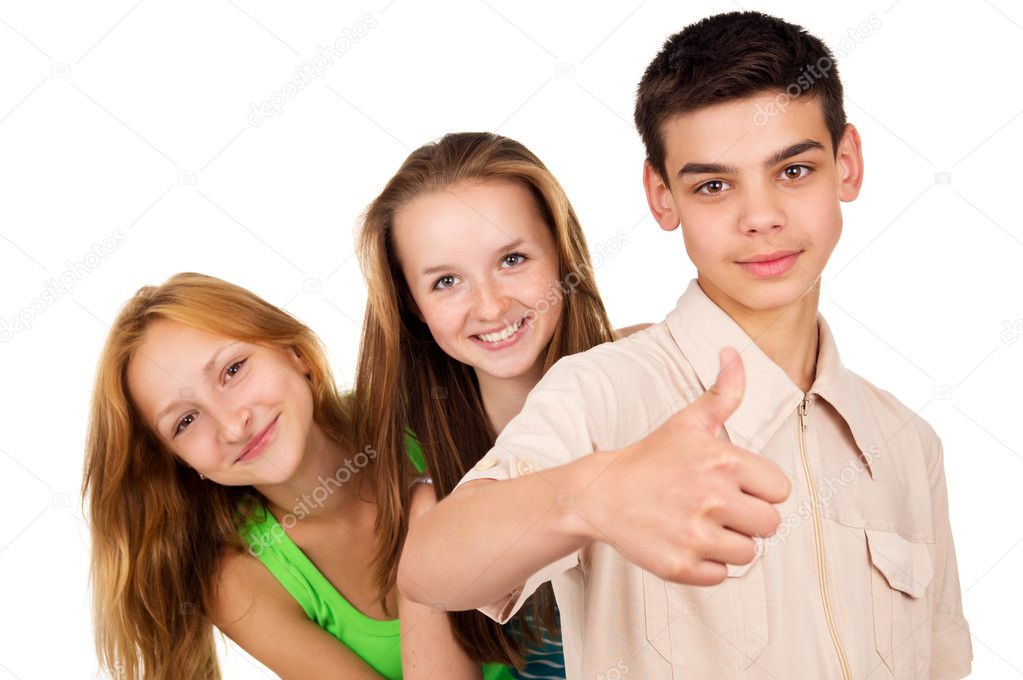 Young people show sign ok Stock Photo by ©iliyha12 32262931