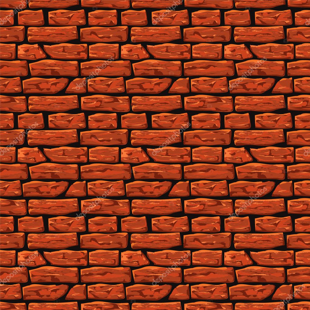 Brick wall texture, vector Eps8 illustration Stock Vector Image by ...