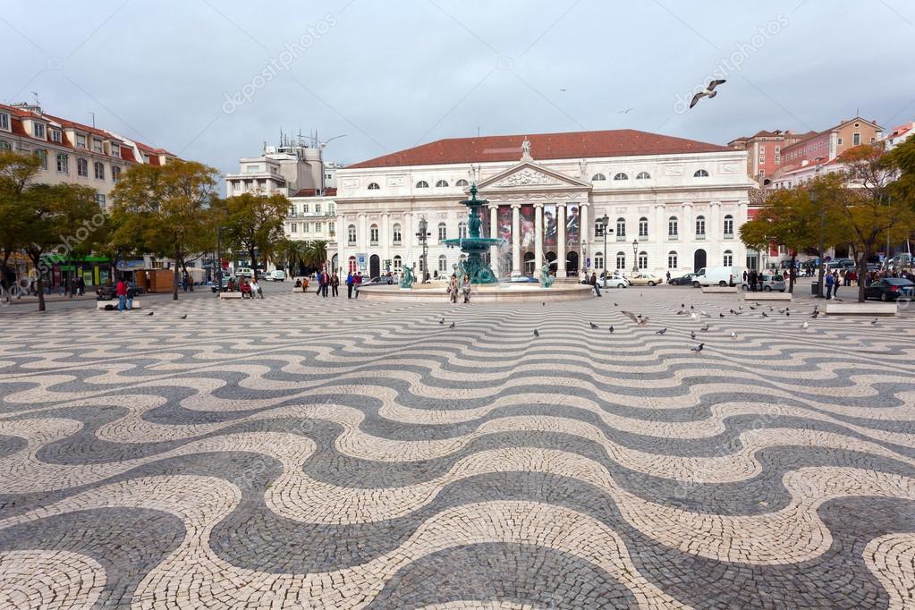 Rossio square in Lisbon Stock Photo by ©sunsinger 17819329