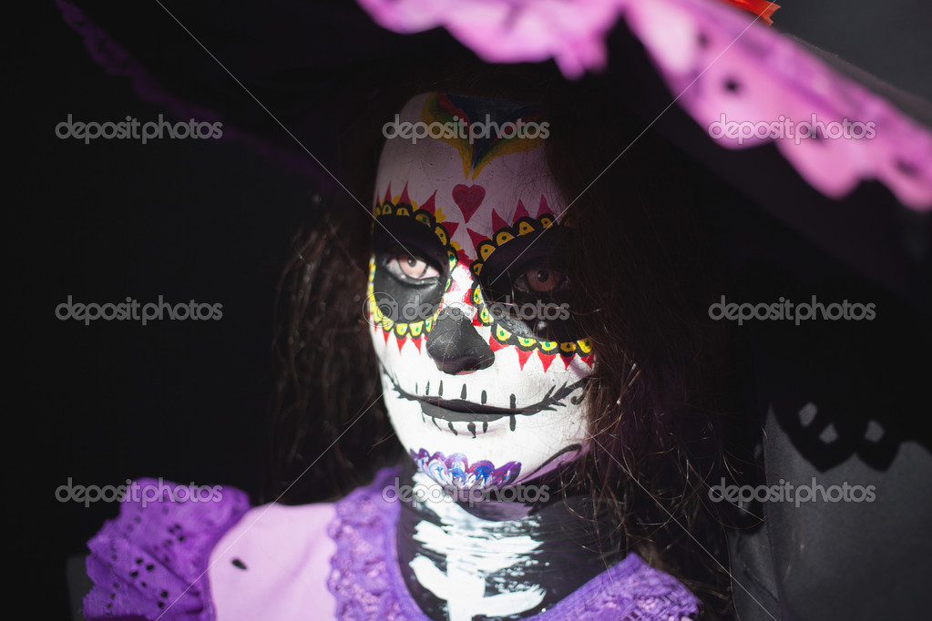 Skeleton of Catrina (La Calavera Catrina) is obligatory attribute of ...