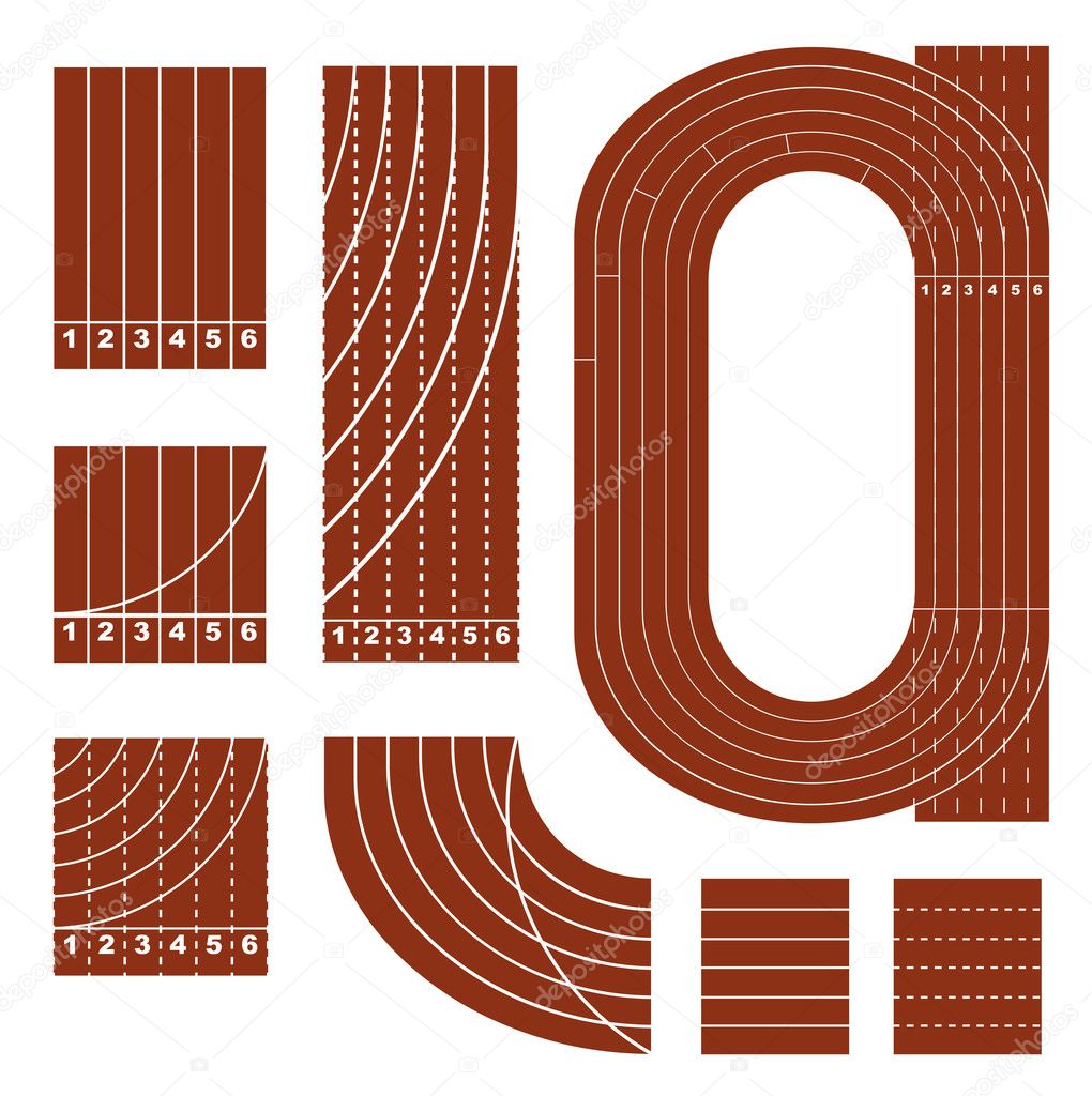 Clipart running track