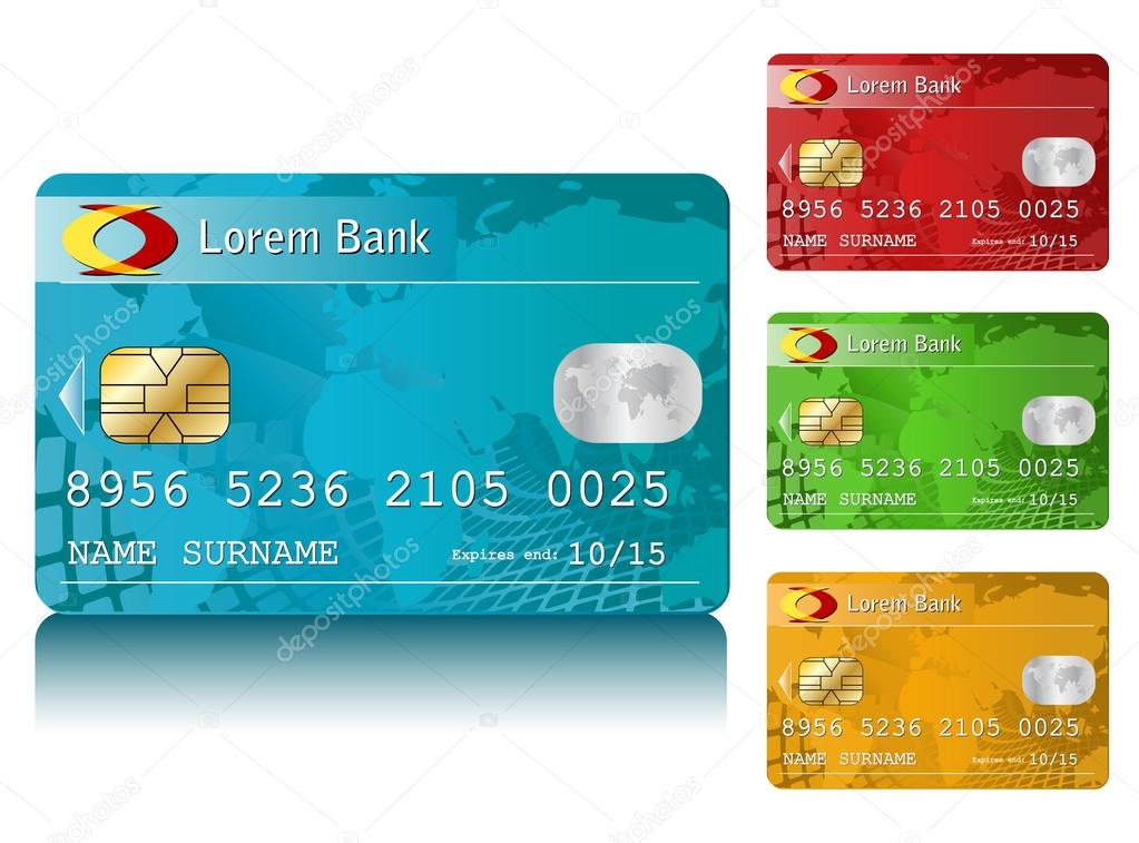 Credit card set Stock Vector Image by ©Helioshammer #25932539