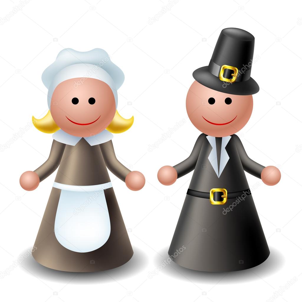 Sexy Pilgrim Clip Art