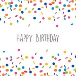 Birthday background with confetti. Stock Vector by ©leepoo 88698210