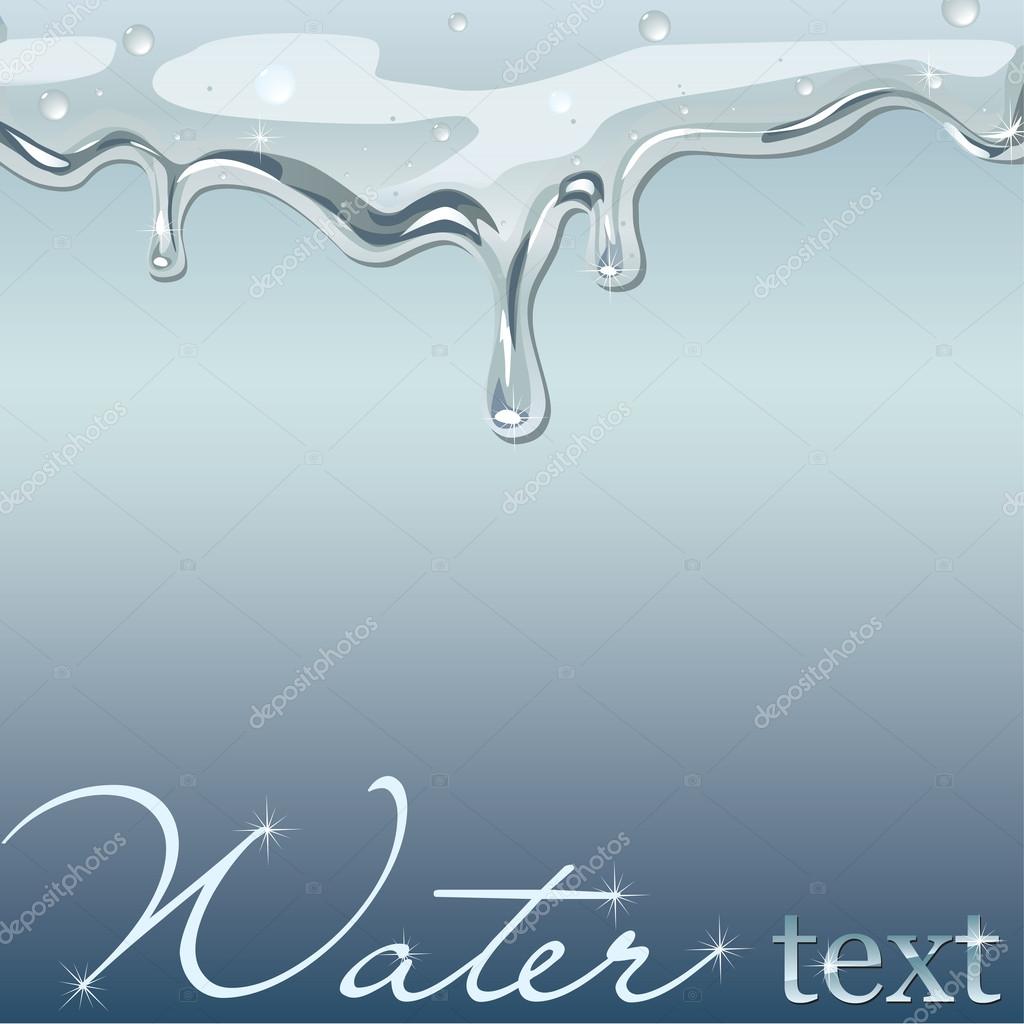Flowing water vector — Stock Vector © sekundator #35131707