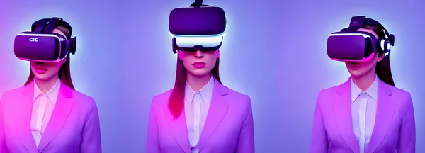 Virtual reality women Stock Photos, Royalty Free Virtual reality women ...